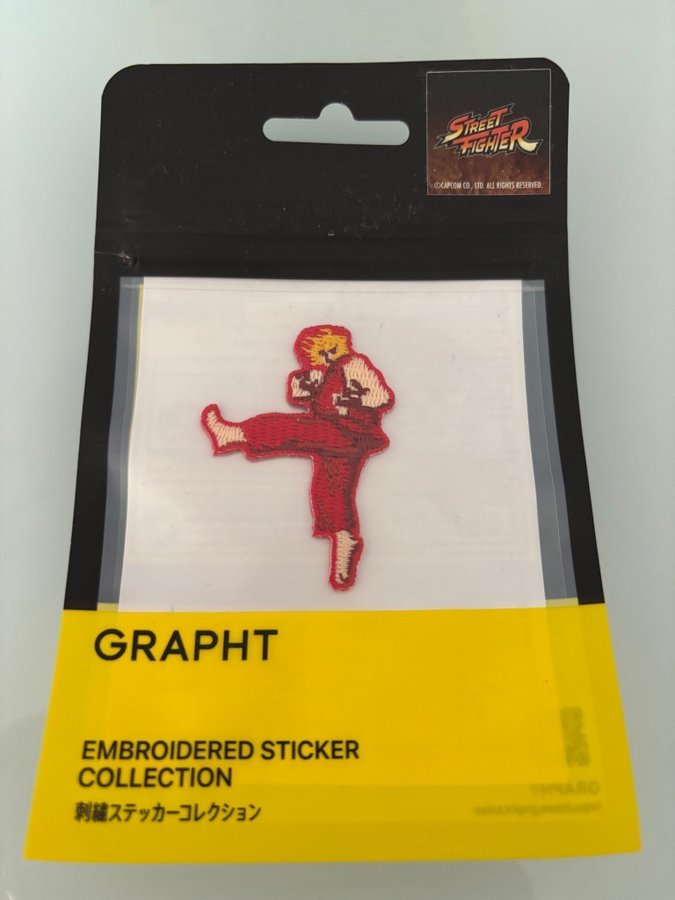 Street Fighter - Ken - Broderad Sticker. Exklus.. | Köp på Tradera ...