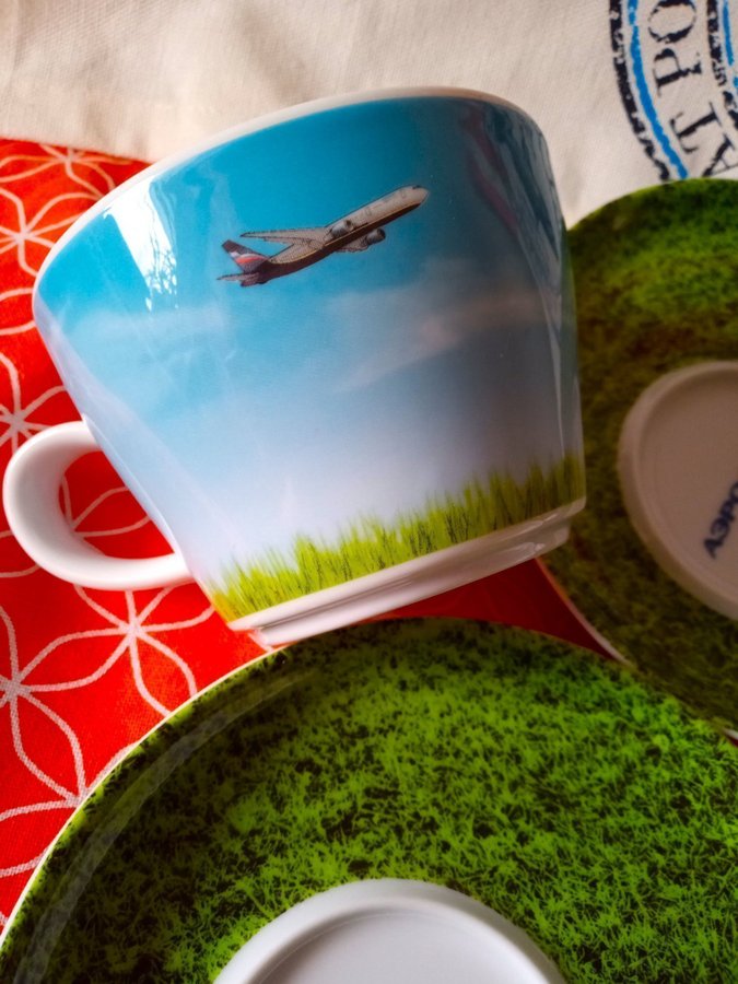 Kahla porslin, Aeroflot koppar med fat, 2 st, v.. | Köp på Tradera ...