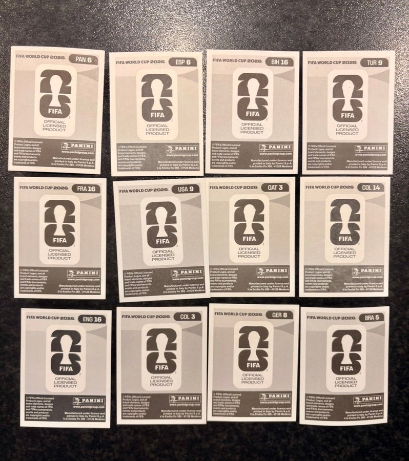 Panini FIFA World Cup 2026 sticker 12 kort | Köp på Tradera (736875945)