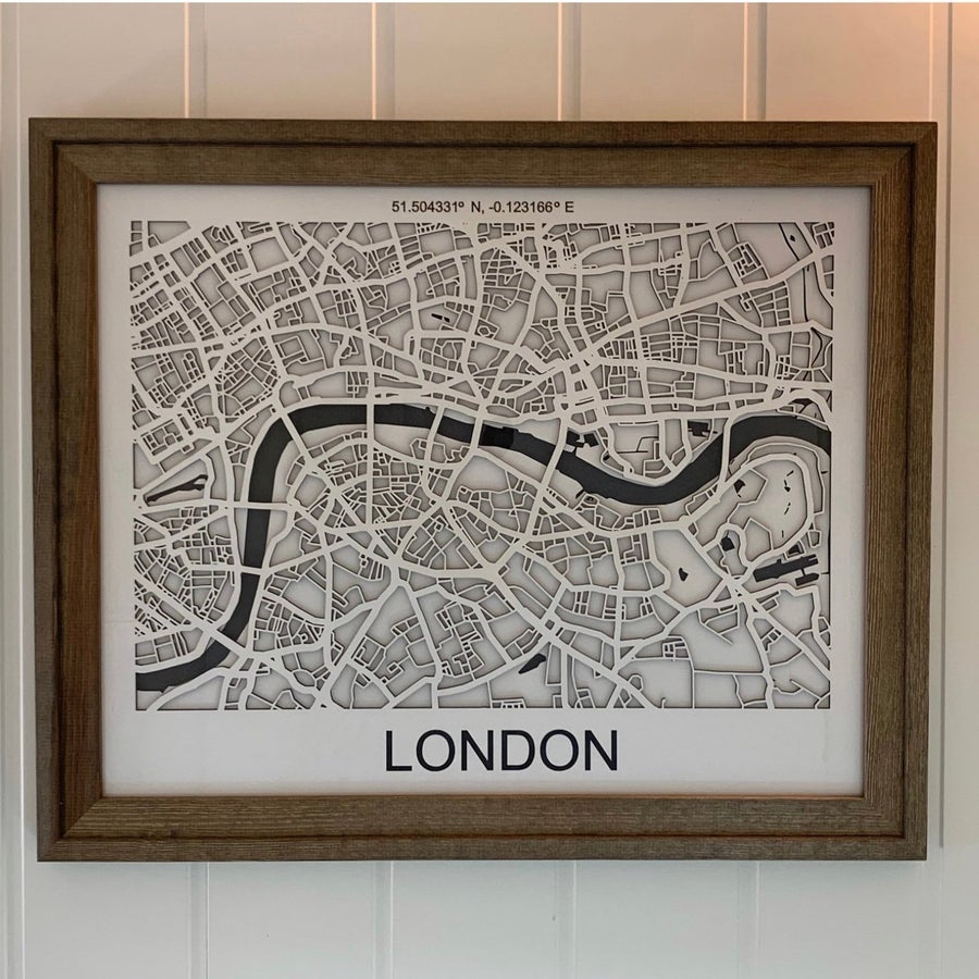 London 3D Multilayer Street Map | Köp på Tradera (737136690)