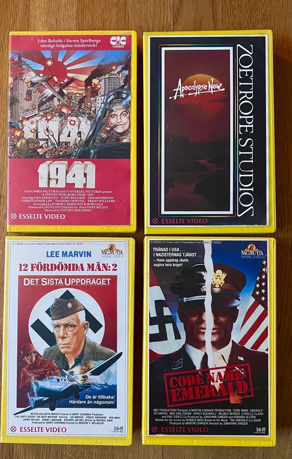 Ex hyr VHS: 1941, Apocalypse Now, 12 Fördömda M.. | Köp på Tradera ...