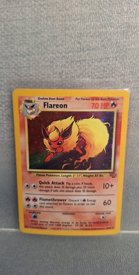 Flareon Holo 3/64 1999 - Pokémonkort WOTC | Köp på Tradera (714230269)