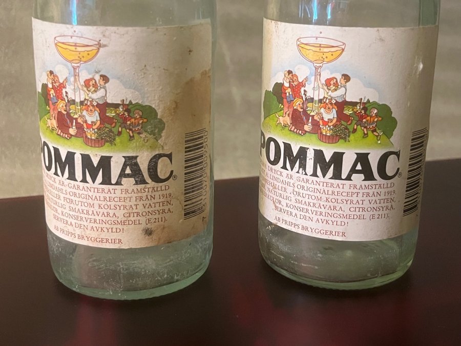 Pommac flaska 2st från 80-talet nostalgi läsk P.. | Köp på Tradera ...