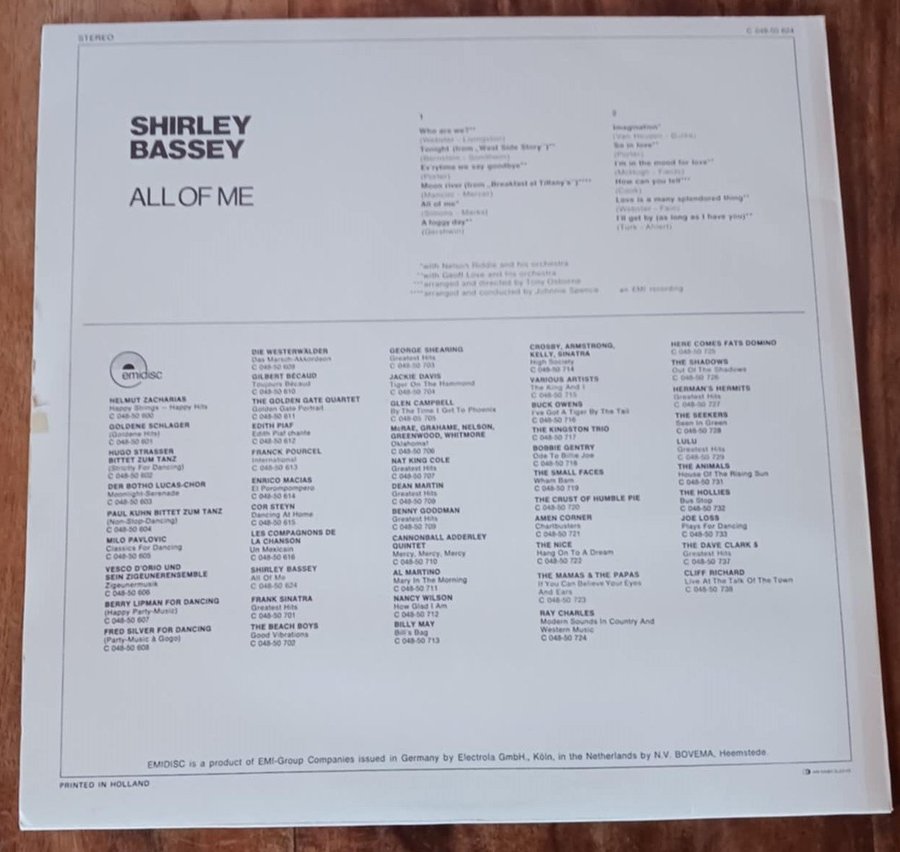 Shirley Bassey / All Of.. | Köp från Dharma-Underground på Tradera ...