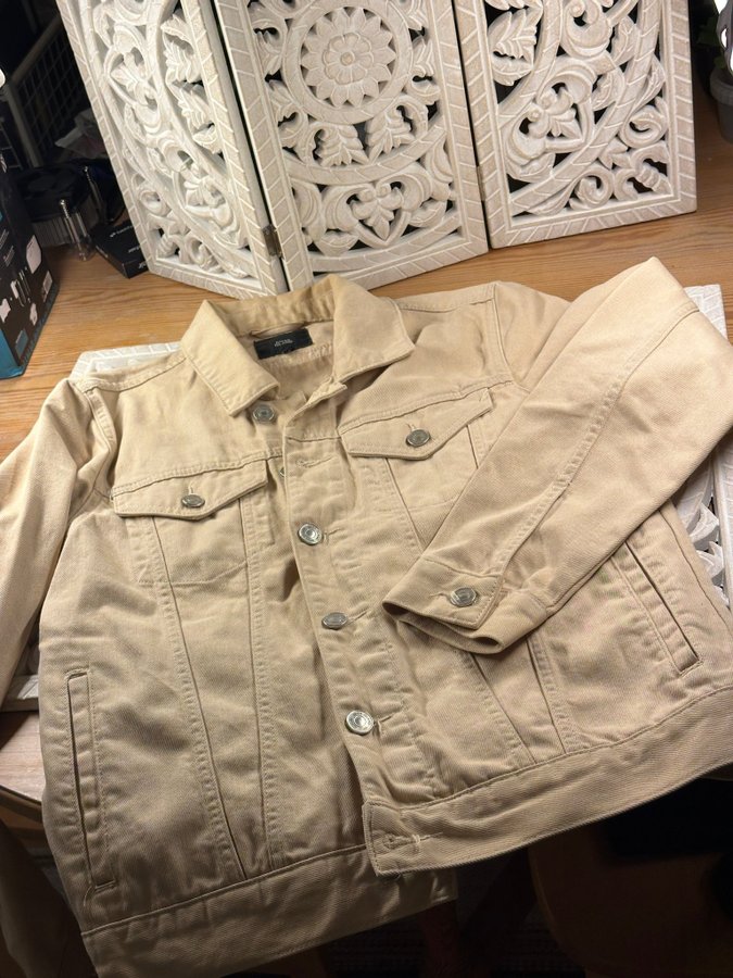 River Island jacka herr storlek M – beige denim.. | Köp på Tradera ...
