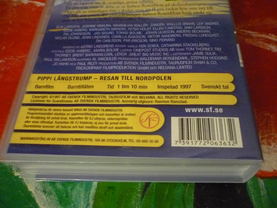 VHS, PIPPI LÅNGSTRUMP RESAN T.. | Köp från keepeer14488 på Tradera ...