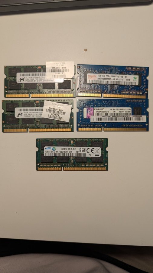 4GB 2GB 1GB Mixed DDR3 Laptop RAM Modules | Köp på Tradera (727150154)