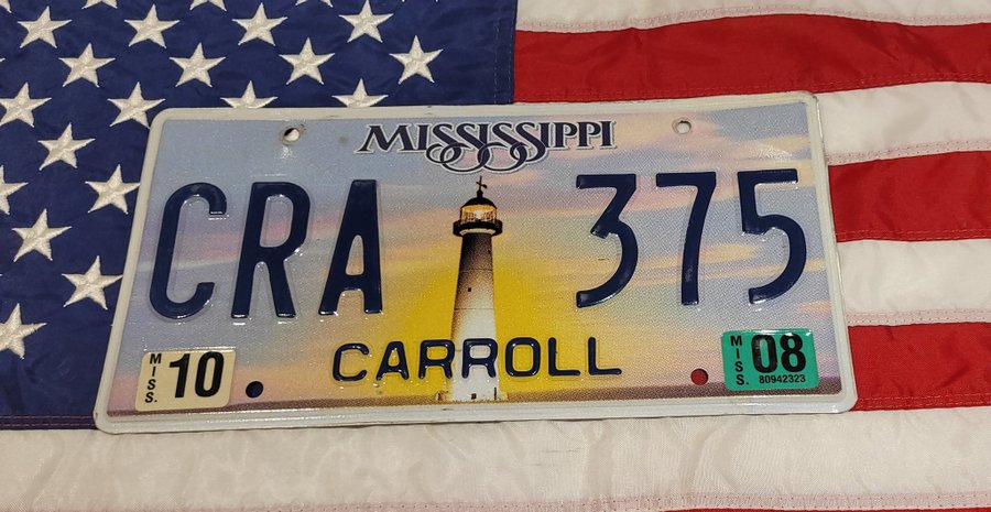 U.S. License plate - Mississippi - The Biloxi l.. | Köp på Tradera ...