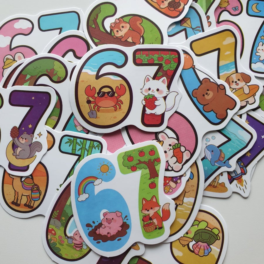 25st six seven (67), djur klistermärken/stickers | Köp på Tradera ...