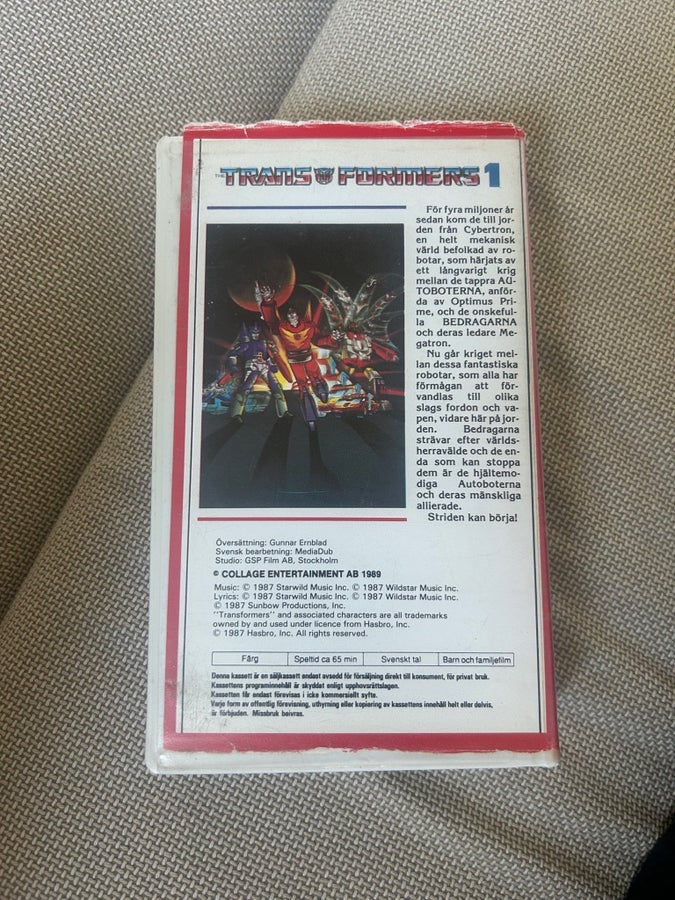 Transformers 1 VHS - Vi talar svenska | Köp på Tradera (712797466)