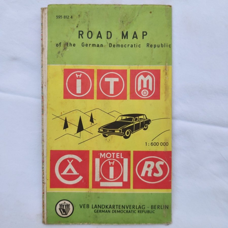 1960 ROAD MAP of the German Democratic Republic | Köp på Tradera ...