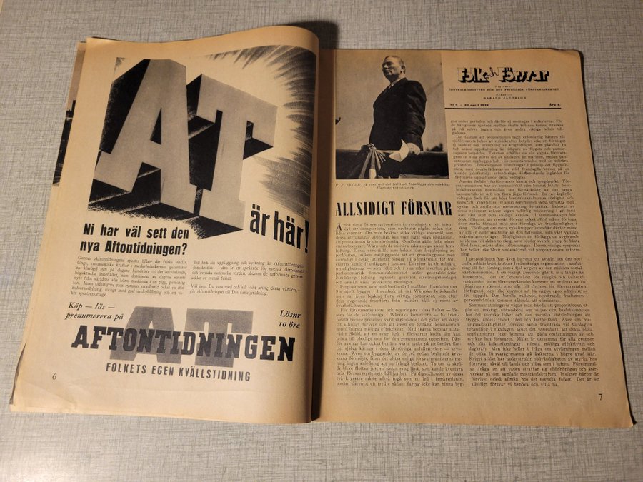 Folk och Försvar. Den svenska försvarstidningen.. | Köp på Tradera ...