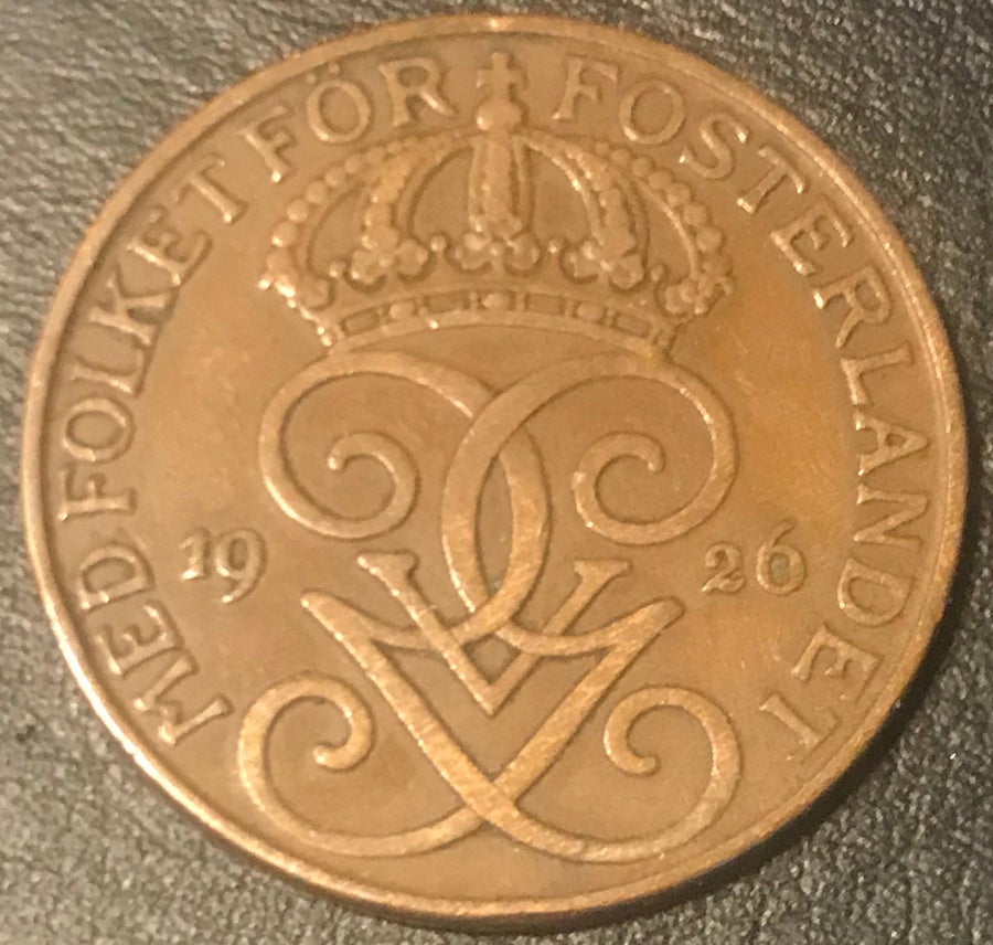 Mynt Sverige: 5 öre. 1926. Gustaf V. | Köp på Tradera (737222065)