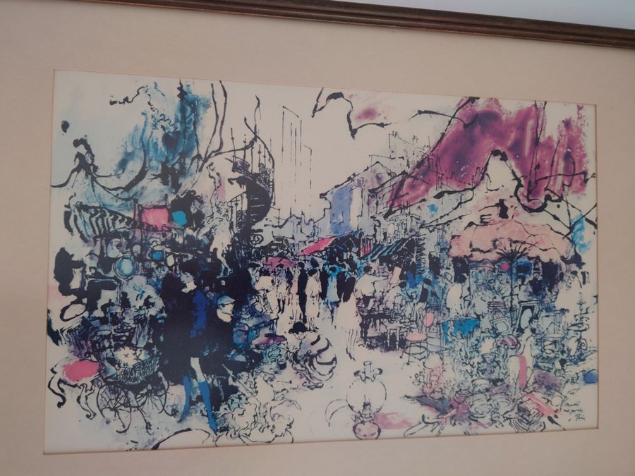 PARIS, VINTAGE 1970-TAL KONSTTRYCK, MYCKET FINT.. | Köp på Tradera ...