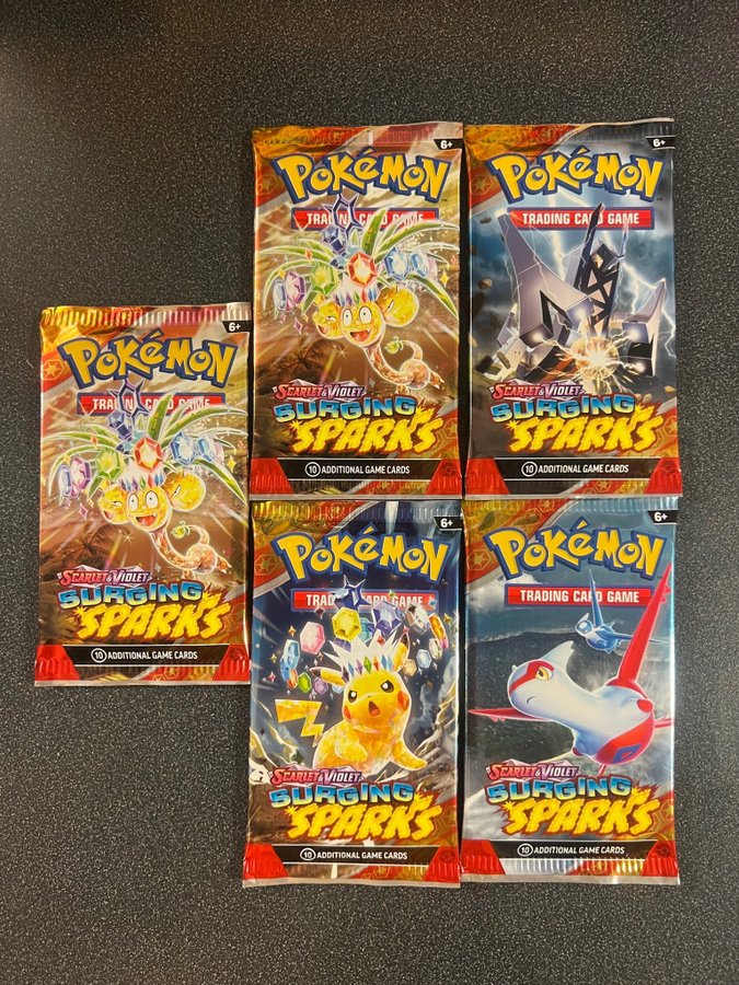 5 st Pokémon Scarlet & Violet Surging Sparks Bo.. | Köp på Tradera ...