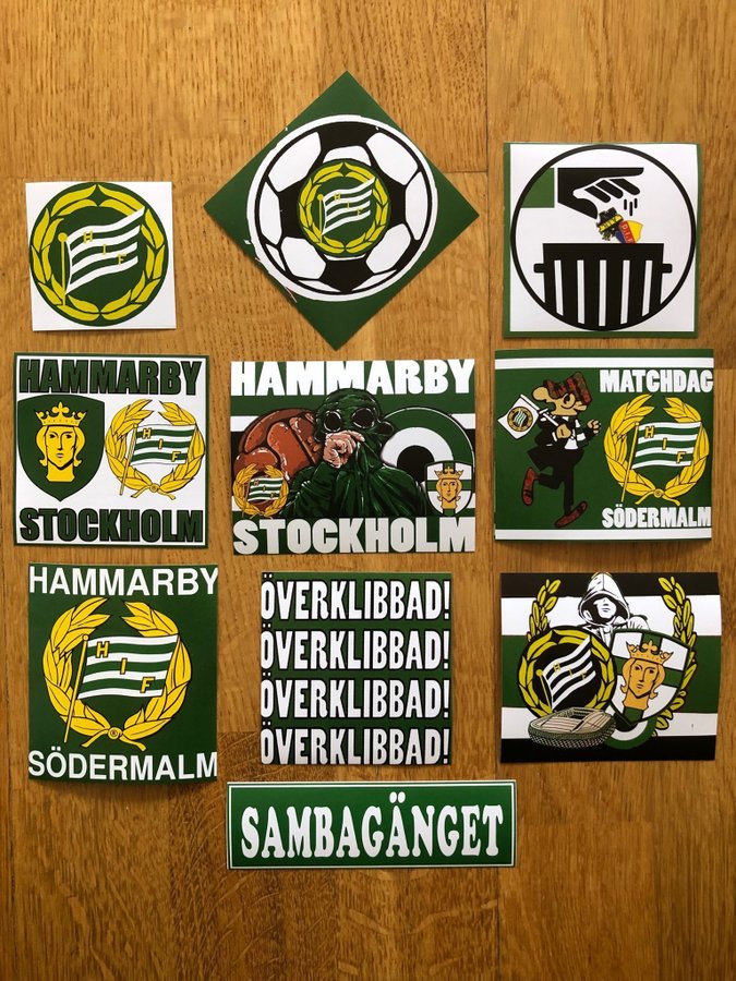 HAMMARBY BAJEN klistermärken | Köp på Tradera (593878656)