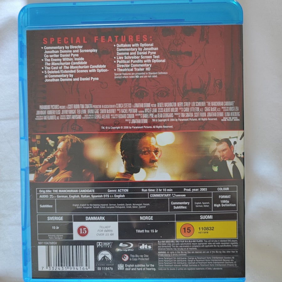 The Manchurian Candidate - BLURAY (SVENSK TEXT) | Köp på Tradera ...