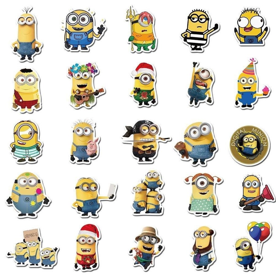 50 st Minions-klistermärken – Roliga & Färgglada | Köp på Tradera ...