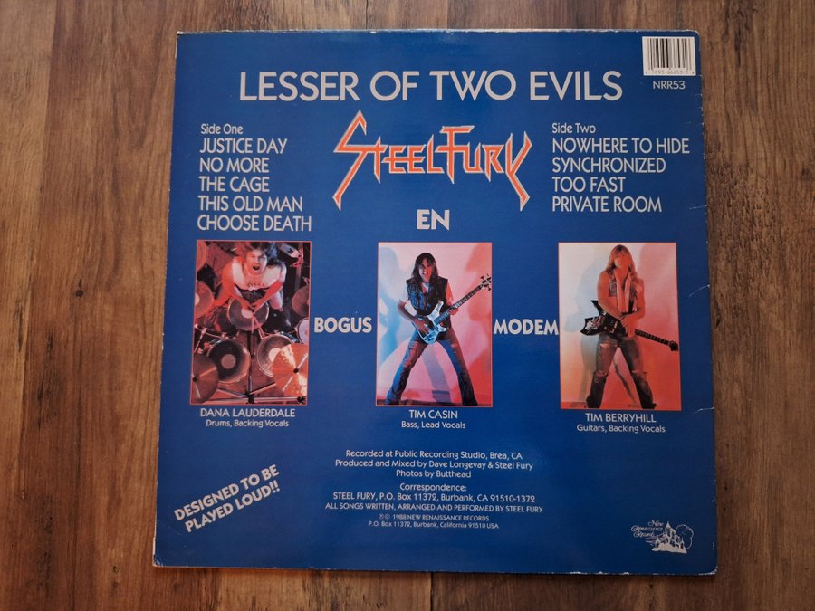 Steel Fury - The Lesser of Two Evils (1988) | Köp på Tradera (705868078)