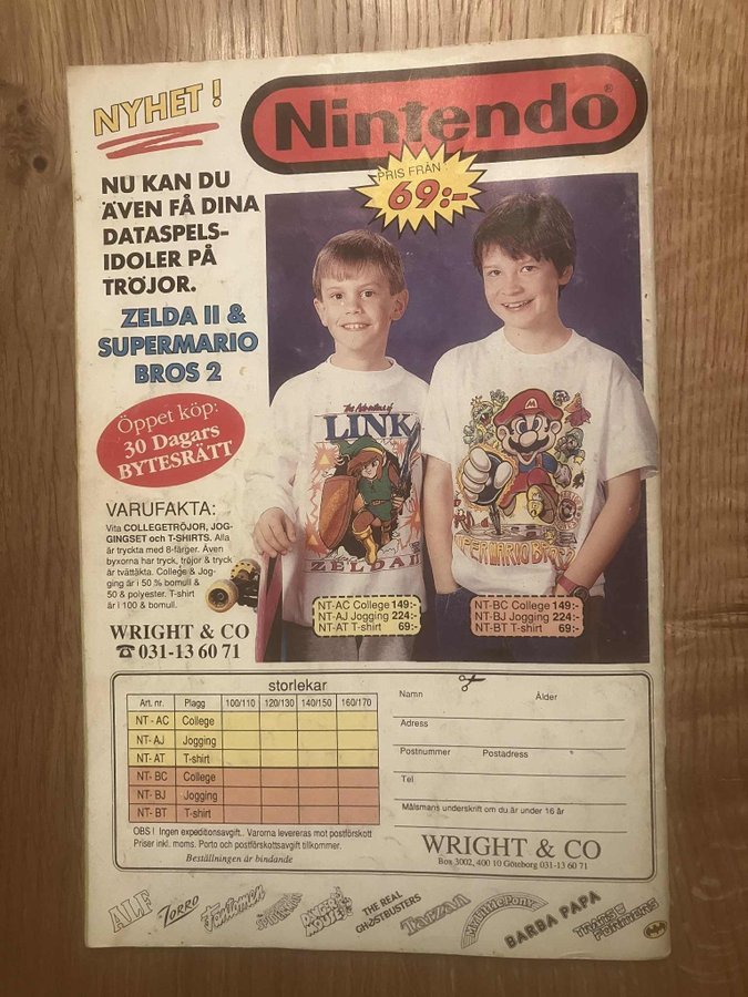 Nintendo Magasinet Nr 1 1990 Med Power Player b.. | Köp på Tradera ...