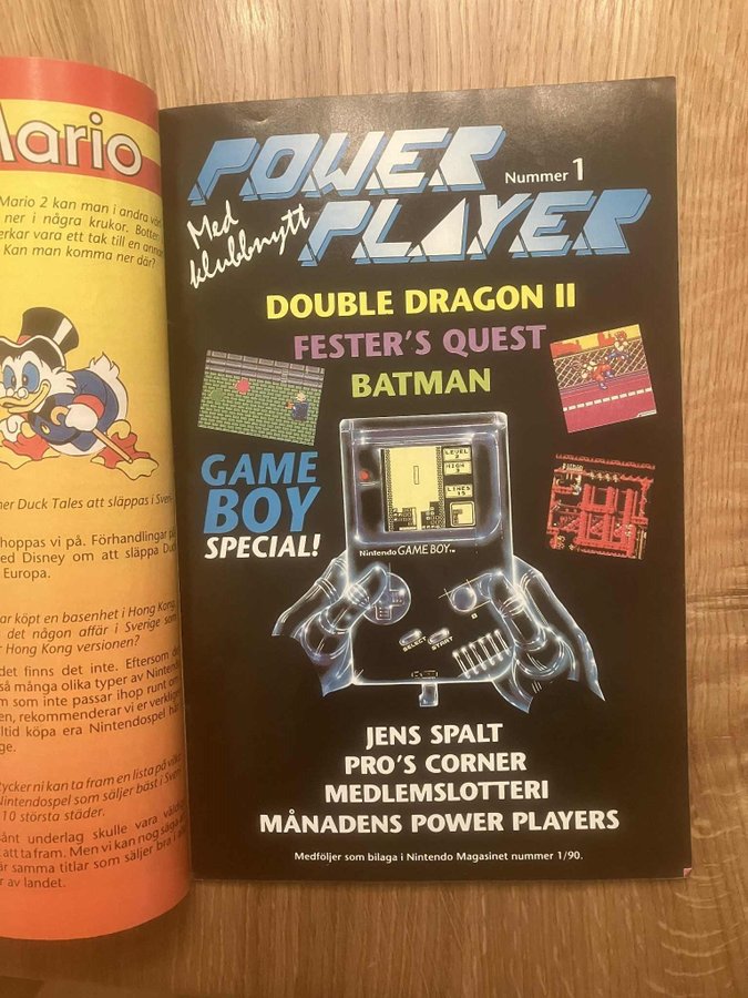 Nintendo Magasinet Nr 1 1990 Med Power Player b.. | Köp på Tradera ...