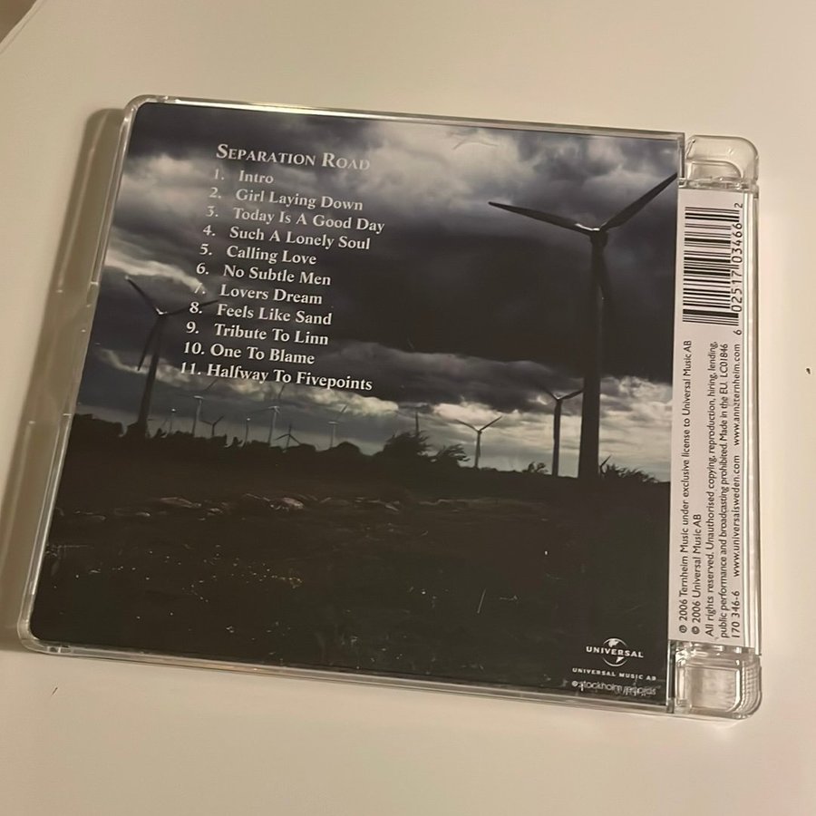 Anna Ternheim - Separation Road CD | Köp på Tradera (701560832)