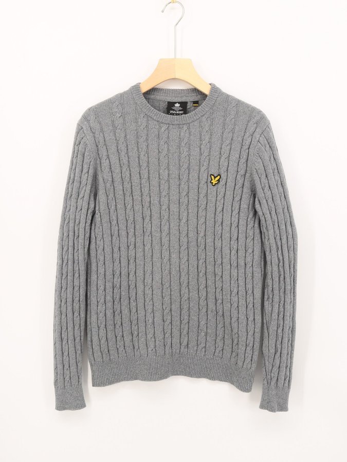 Lyle & Scott Cable Jumper – Kabelstickad tröja .. | Köp på Tradera ...