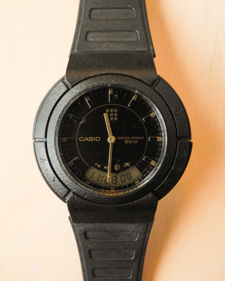 Casio AW-55 Data Bank Dual Time Ana-Digi Module.. | Köp på Tradera ...