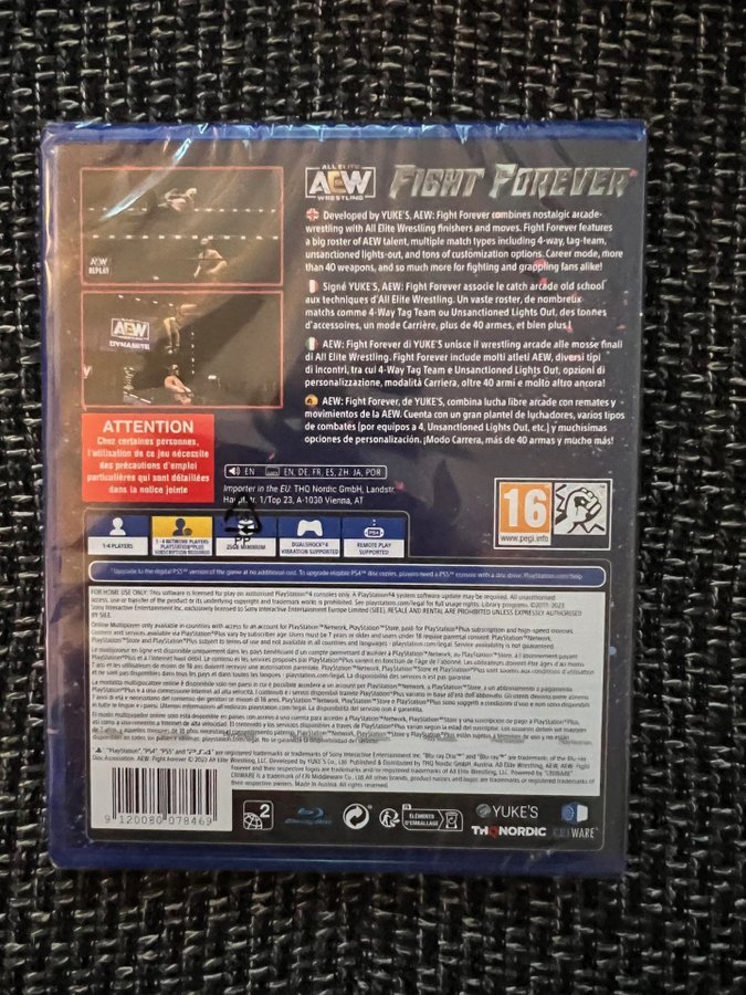[PS4 -> PS5] AEW: FIGHT FOREVER / NYTT & INPLAS.. | Köp på Tradera ...