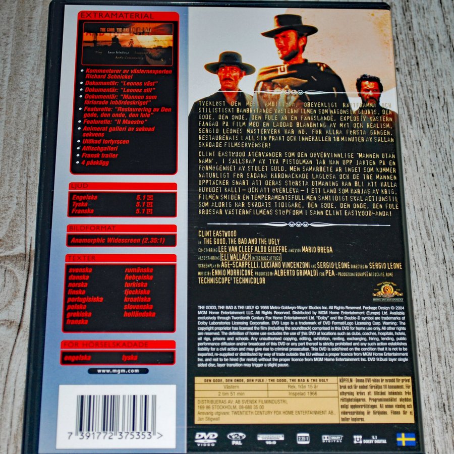 DEN GODE, DEN ONDE, DEN FULE - 2 DISC SPECIAL E.. | Köp på Tradera ...