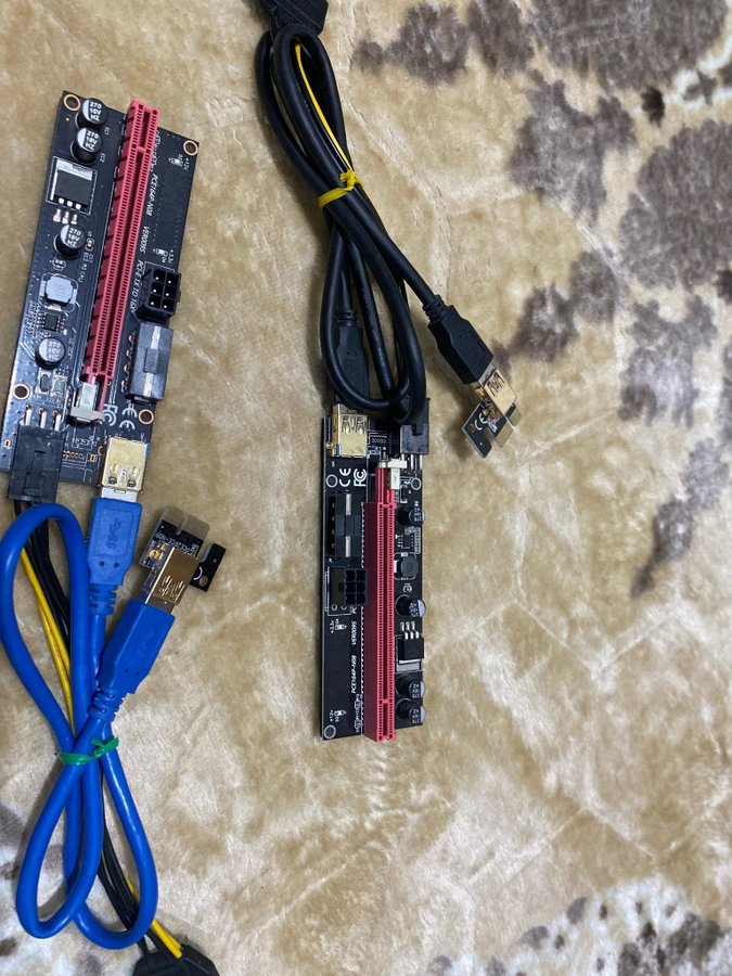 PCI-e Riser Card Express Kabel 1X till 16X | Köp på Tradera (711756473)