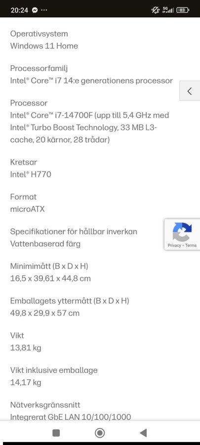 NY m. garanti! HP Omen RTX 4060Ti, i7 14700F, 1.. | Köp på Tradera ...