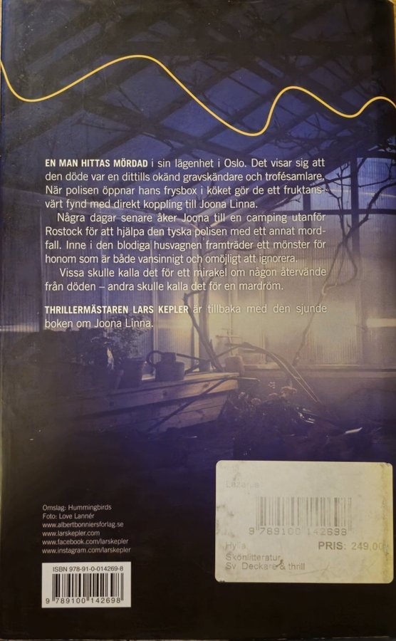 Lazarus - Lars Kepler | Köp på Tradera (711050163)