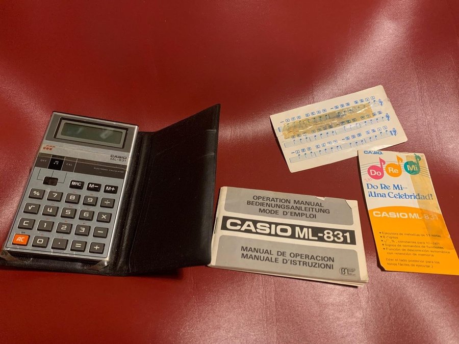 Vintage 1970-talet Casio ML-831 Räknare Calcula.. | Köp på Tradera ...