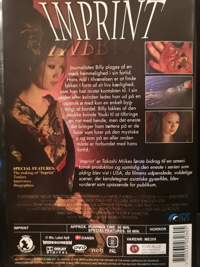 Imprint (2005) Takashi Miike med Billy Drago oc.. | Köp på Tradera ...