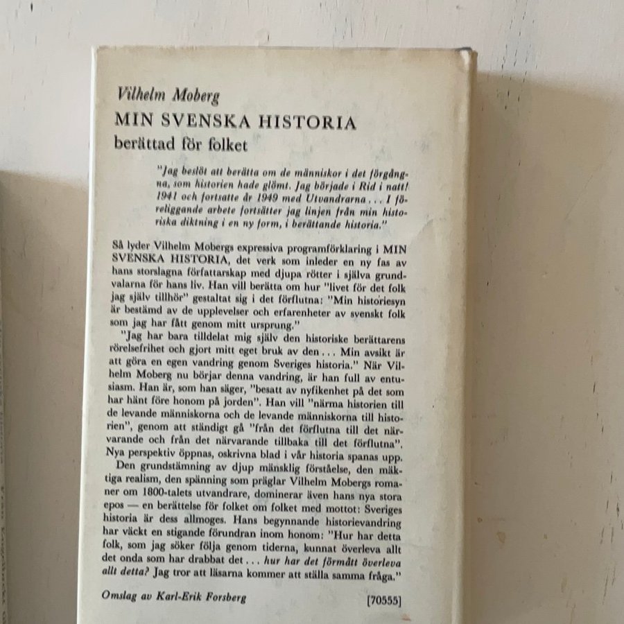 Se produkter som liknar Vilhelm Moberg - Min Svenska .. på Tradera (696040681)