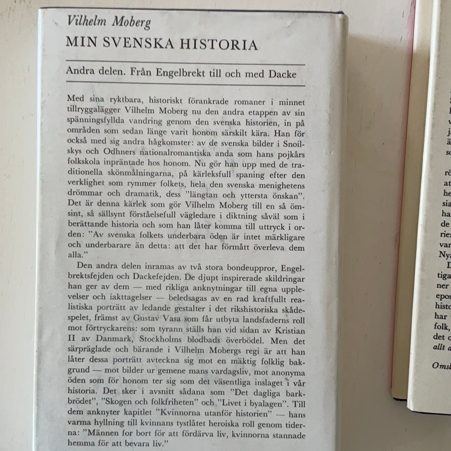 Se produkter som liknar Vilhelm Moberg - Min Svenska .. på Tradera (696040681)
