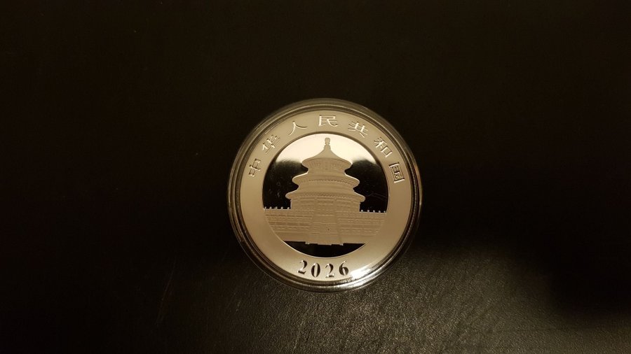 Silver Kina Panda 2026, 30 gram silvermynt! | Köp på Tradera (710190911)