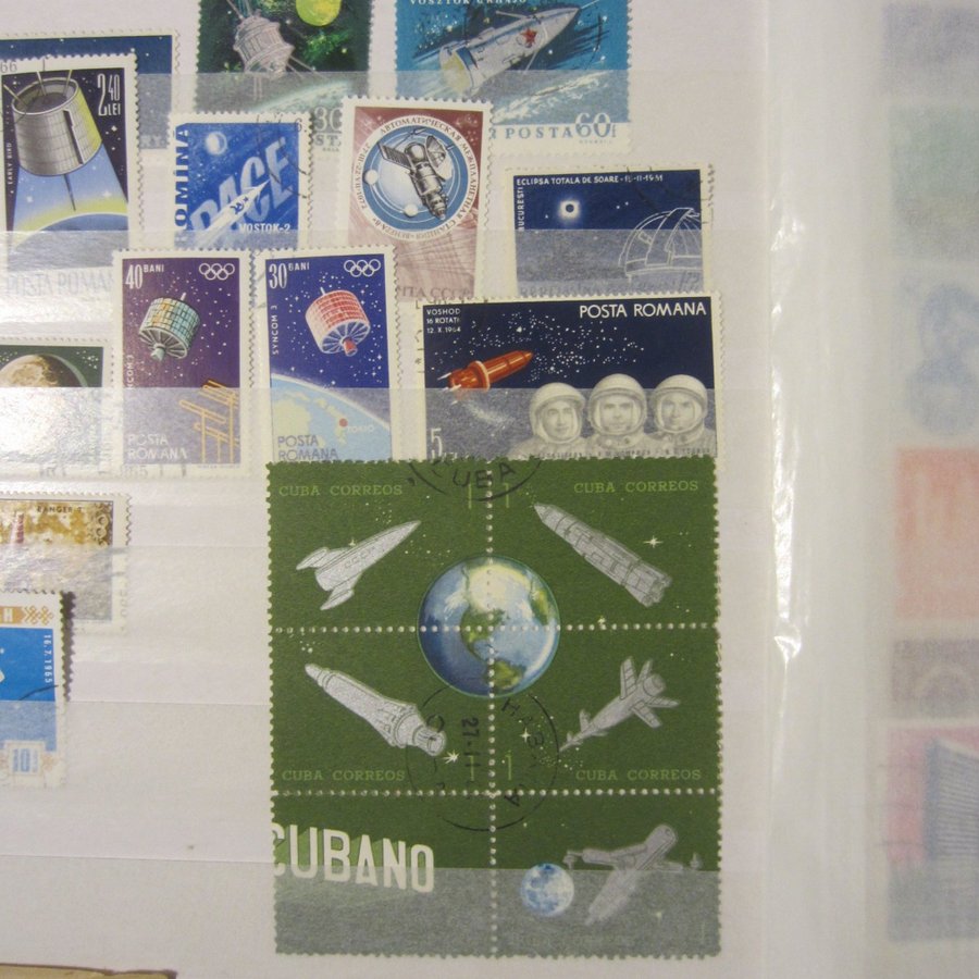 Frimärken olika länder, motiv rymd | Köp på Tradera (711265742)
