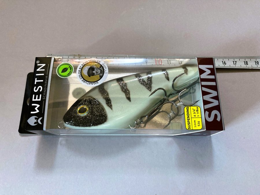 WESTIN SWIM 12cm 53g Suspending Självlysande Fr.. | Köp på Tradera ...