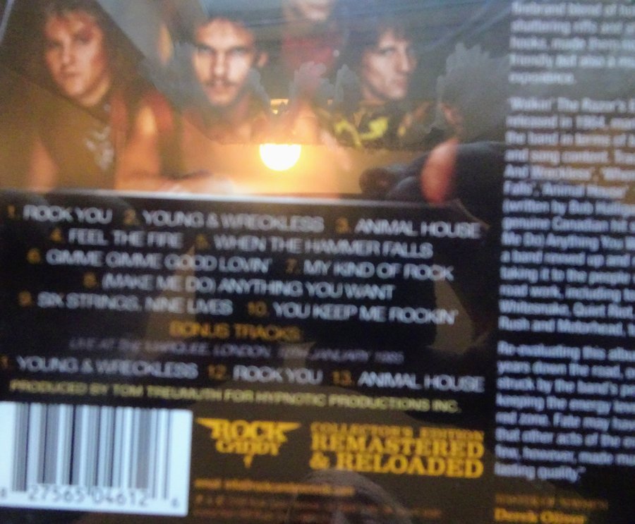 Helix - Walkin' The Razor's Edge ROCK CANDY CD .. | Köp på Tradera ...