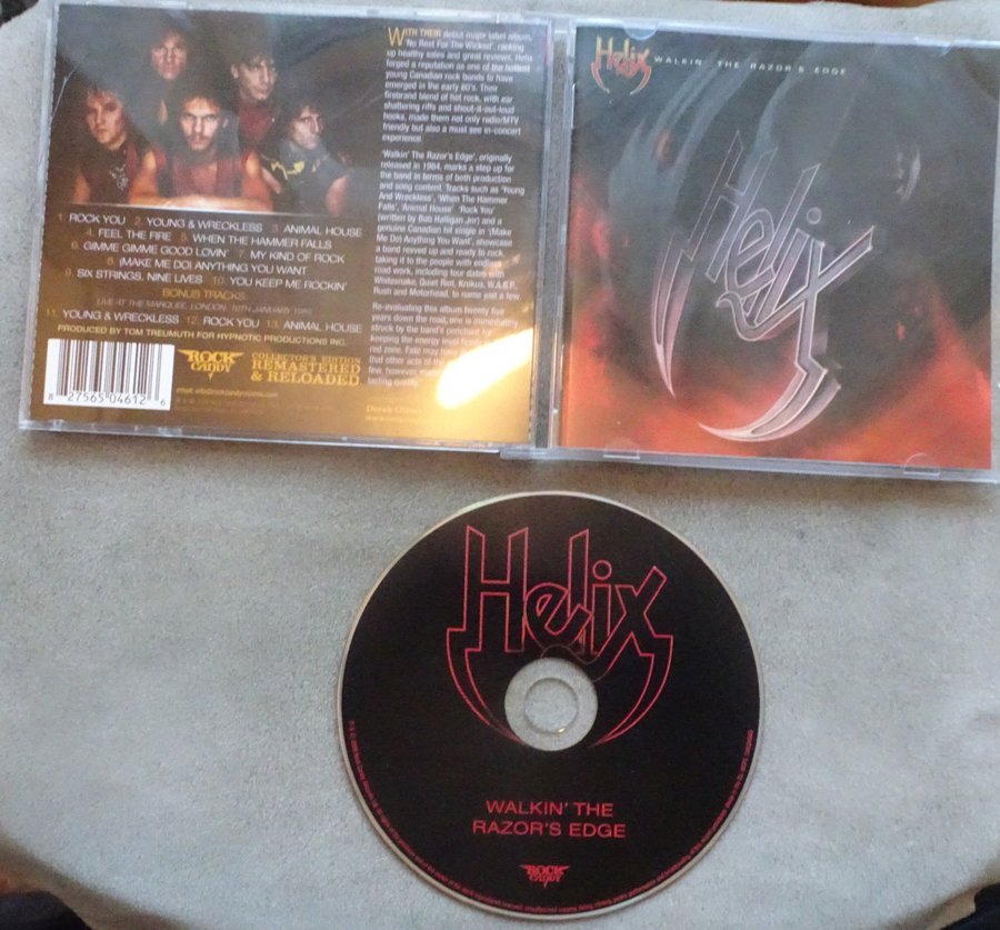 Helix - Walkin' The Razor's Edge ROCK CANDY CD .. | Köp på Tradera ...