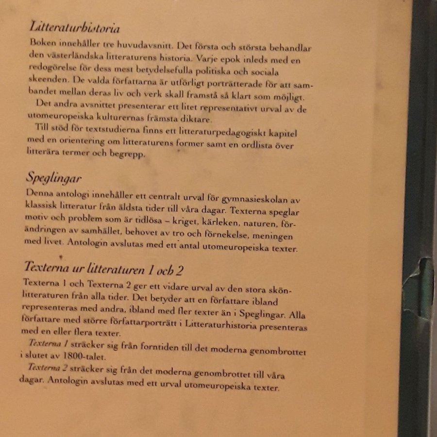 Litteraturhistoria av Inga Söderblom och Sven-G.. | Köp på Tradera ...