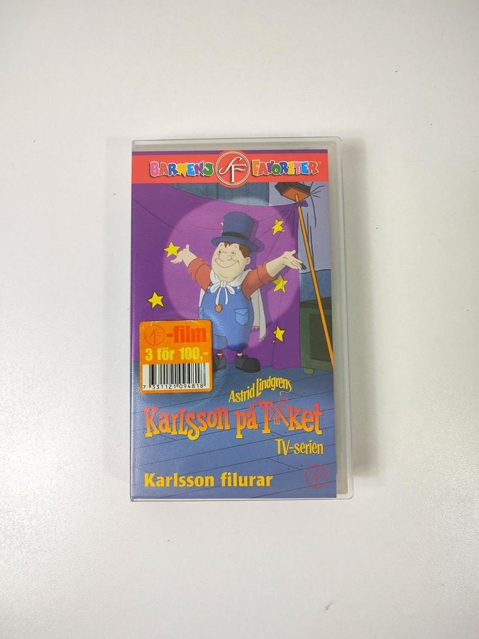 Se produkter som liknar VHS Film, Tecknat - Karlsson .. på Tradera ...