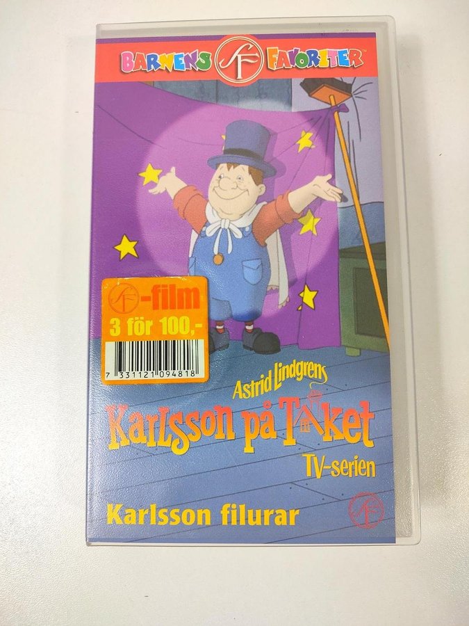 Se produkter som liknar VHS Film, Tecknat - Karlsson .. på Tradera ...