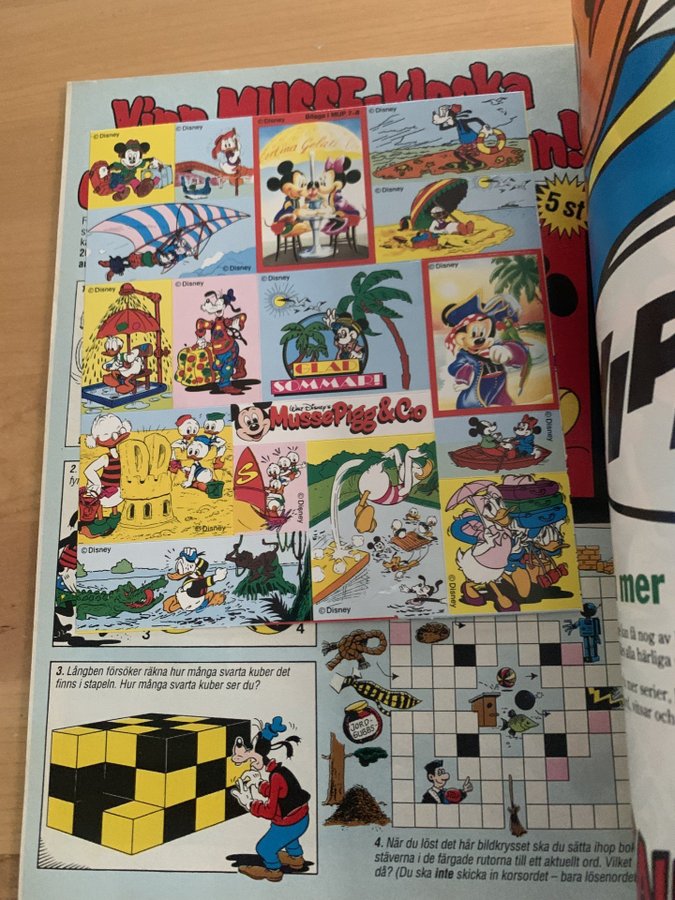 Musse Pigg 1992 nr 7/8 Bilaga Toppex. | Köp på Tradera (699980793)