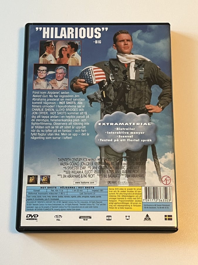 Hot shots! - Höjdarna (Charlie Sheen & Cary Elw.. | Köp på Tradera ...
