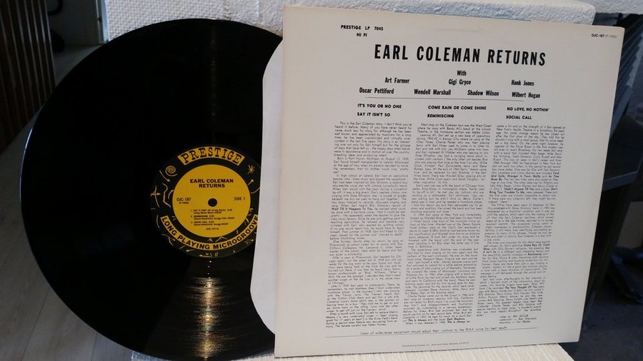 Earl Coleman - Earl Coleman R.. | Köp från SävarRecords på Tradera ...