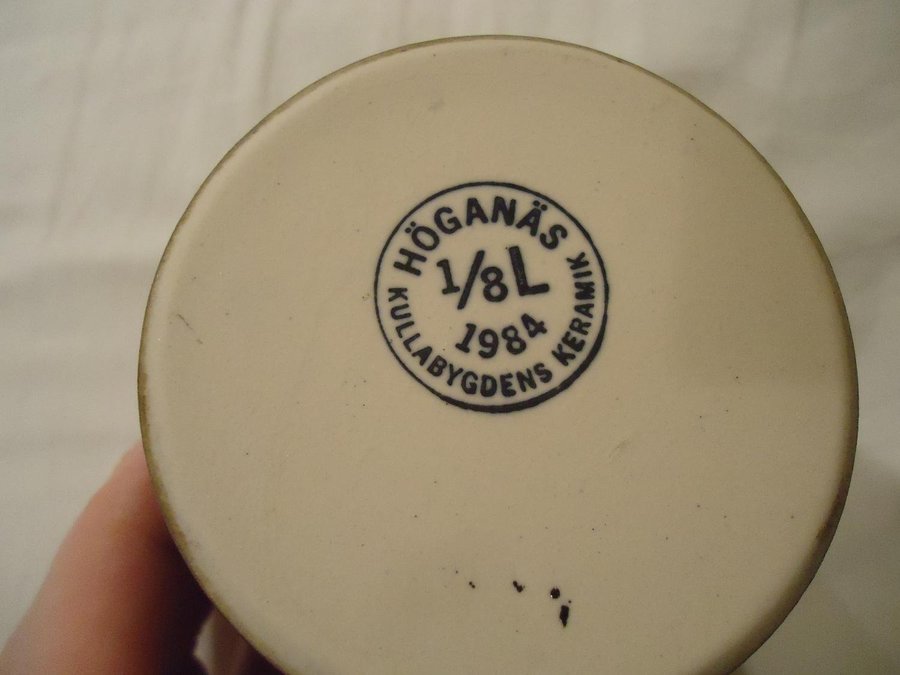 Höganäs senapsburk stengods Kullabygdens Kerami.. | Köp på Tradera ...