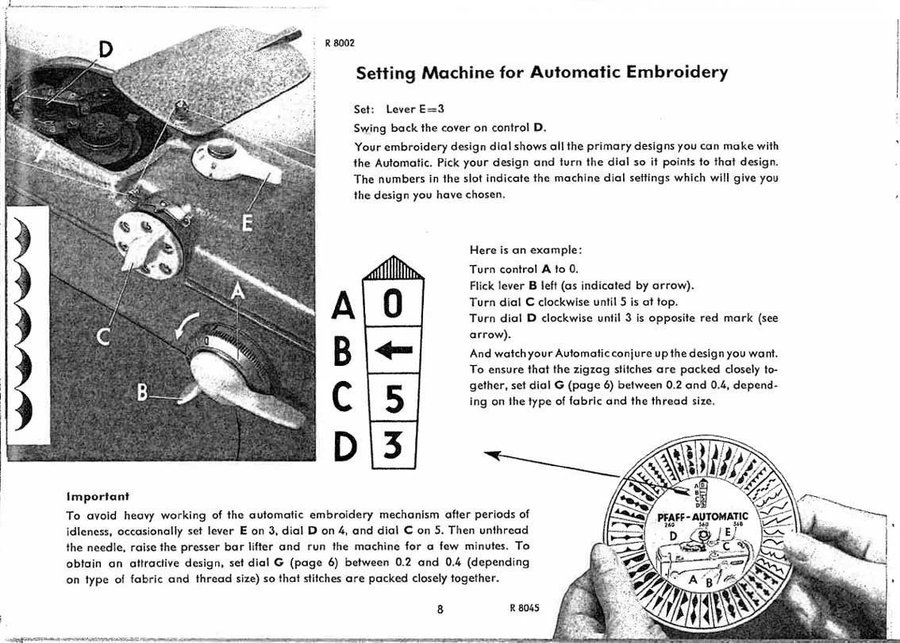 E-manual, Symaskin PFAFF 362, PDF English | Köp på Tradera (713012429)